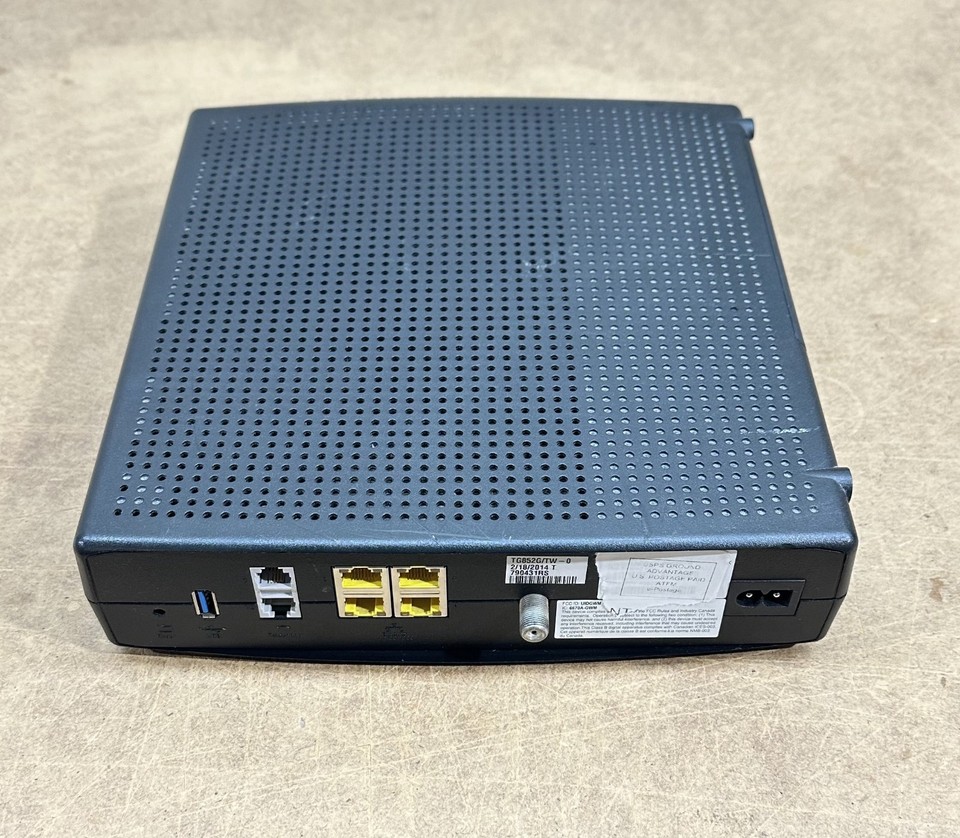 Arris TG852G Telephony Wireless Gateway Cable Modem Router - USED | eBay