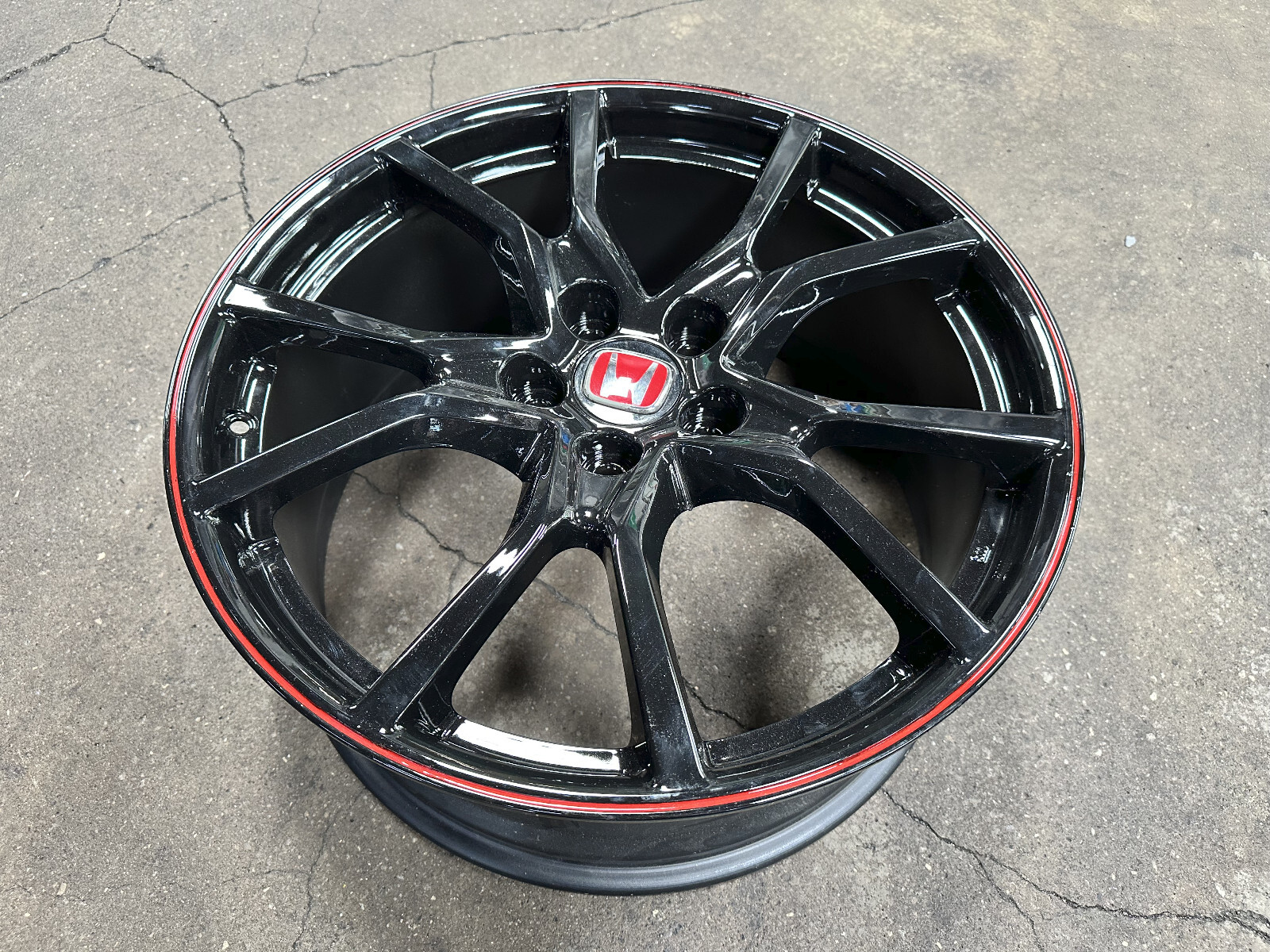 Genuine Used 20x8J HONDA FK8R CIVIC TYPE R JAPAN (4 Wheel ) 5x120 Black ...