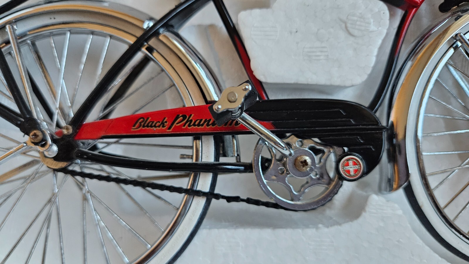 Vintage Schwinn Black Phantom 1990 1:6 Scale Die Cast Model Bicycle | eBay
