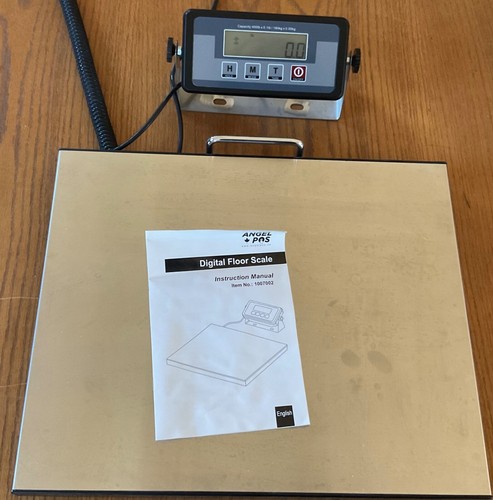 Angel Platform Stainless Steel 400lb Digital Floor Scale, Mountable ...