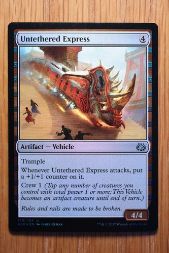 Untethered Express FOIL / Aether Revolt *Pack Fresh NM* (English Magic ...
