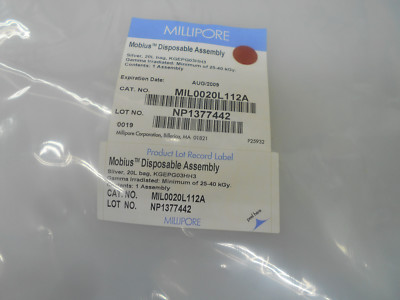 MILLIPORE MIL0020L112A MOBIUS DISPOSABLE ASSEMBLY 20L BAG | eBay