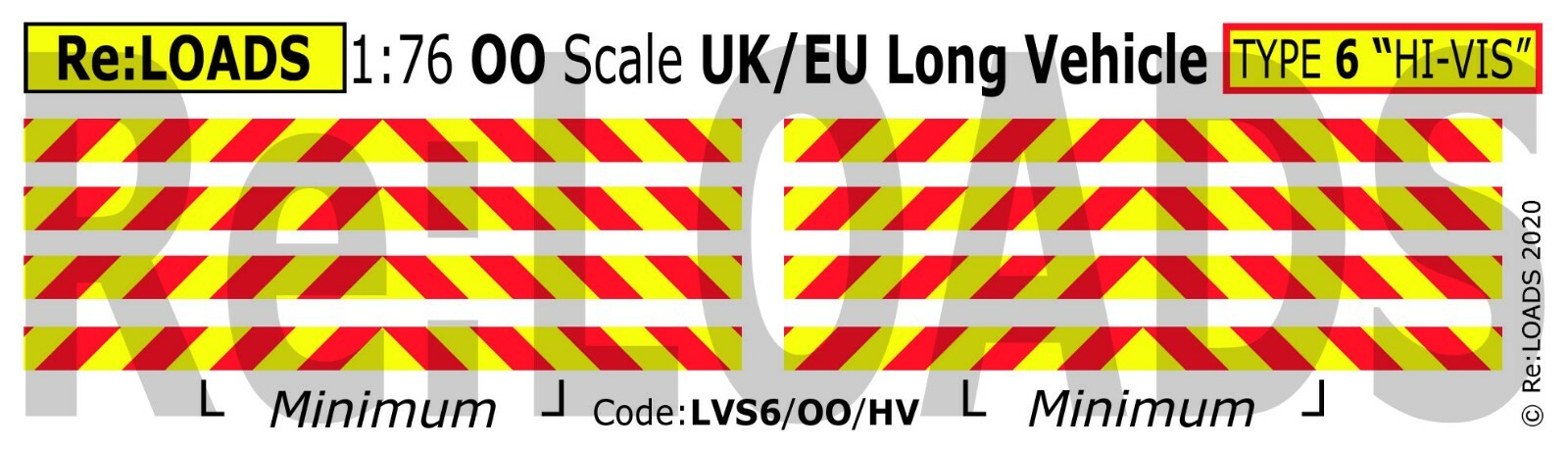 OO UK Model Lorry WIDE, LONG, ABNORMAL LOAD & LONG VEHICLE Signs ...
