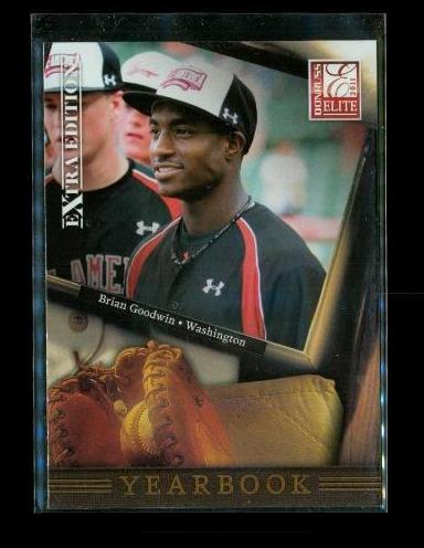 2011 DONRUSS ELITE EXTRA YEARBOOK Baseball Card #5 BRIAN GOODWIN ...