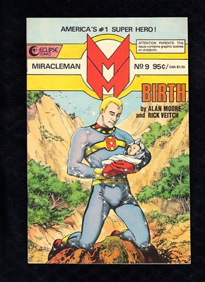 MIRACLEMAN #9 Graphic Childbirth (Not PG13!) Eclipse Comics (1986) [A5] | eBay