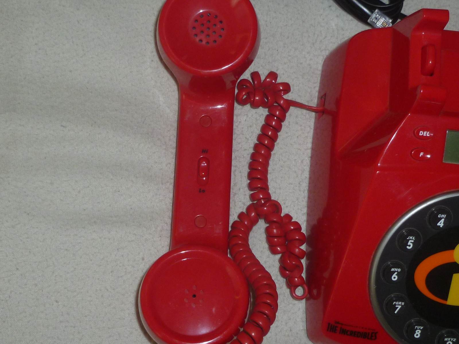 DISNEY PIXAR THE INCREDIBLES MOVIE COLLECTORS SBC TOY CORDED PHONE ...
