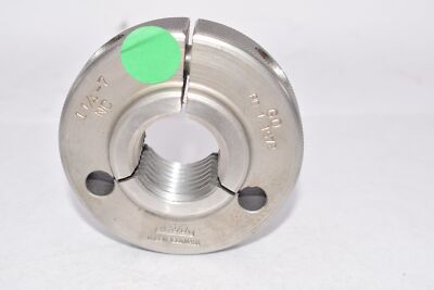 GTD Greenfield Tap & Die 1'' 1/4-7 NC Thread Ring Gage GO PD 1.1572 | eBay