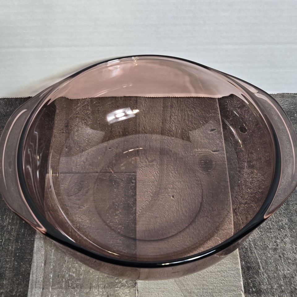 Vintage Cranberry Purple PYREX 2 Qt Glass Casserole Dish Bowl 024 with ...