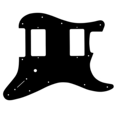 Pickguard For Fender Jim Root Stratocaster matte black | eBay