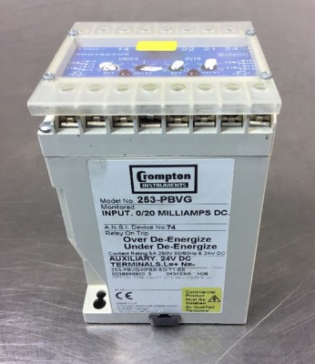 Crompton Instruments 253-PBVG Protector Relay Loc.4A | eBay