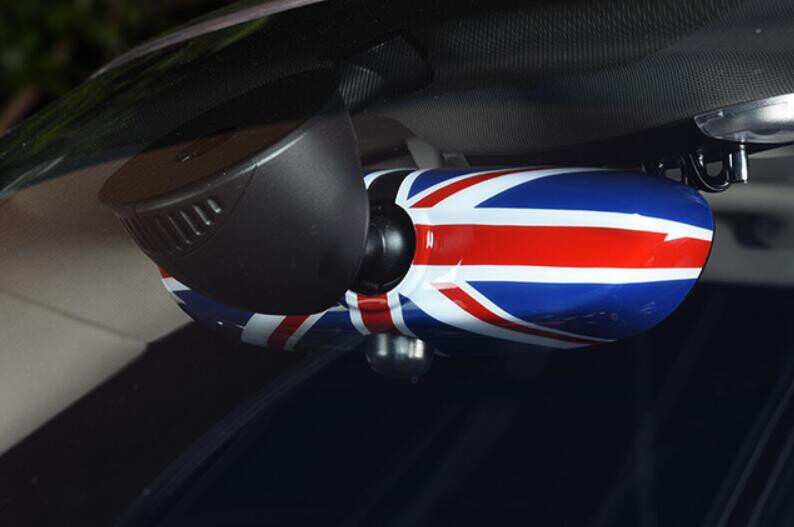 Union Jack Interior Rearview Mirror Frame Cover Trim For Mini Cooper ...