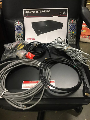 Dish Network Vip722k DVR Receiver w/Dish (2) Remote 21.1 IR+Cables ...
