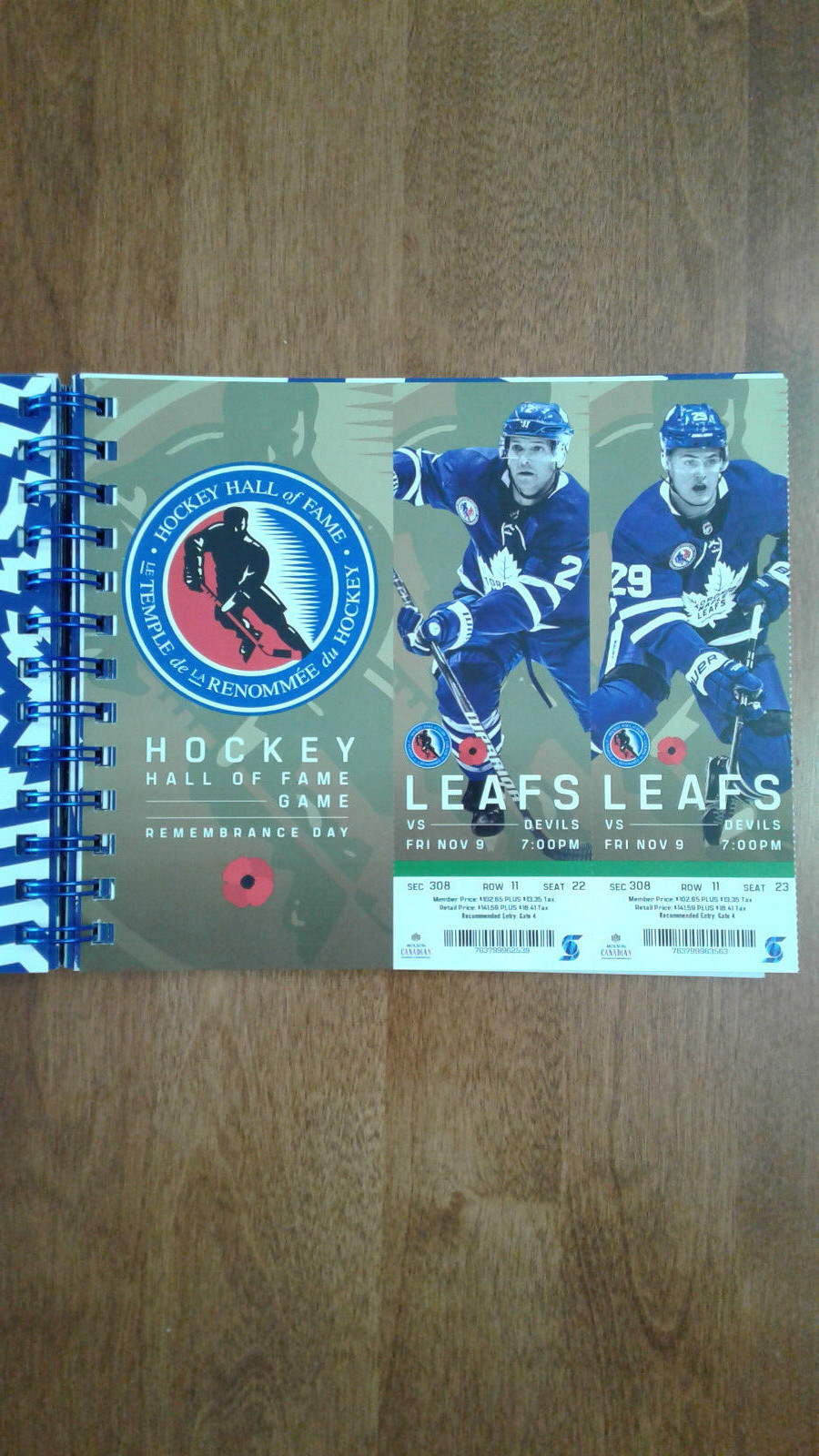 TORONTO MAPLE LEAFS TICKET STUBS 2018 - 2019 - EVERY GAME SCOTIA BANK ...