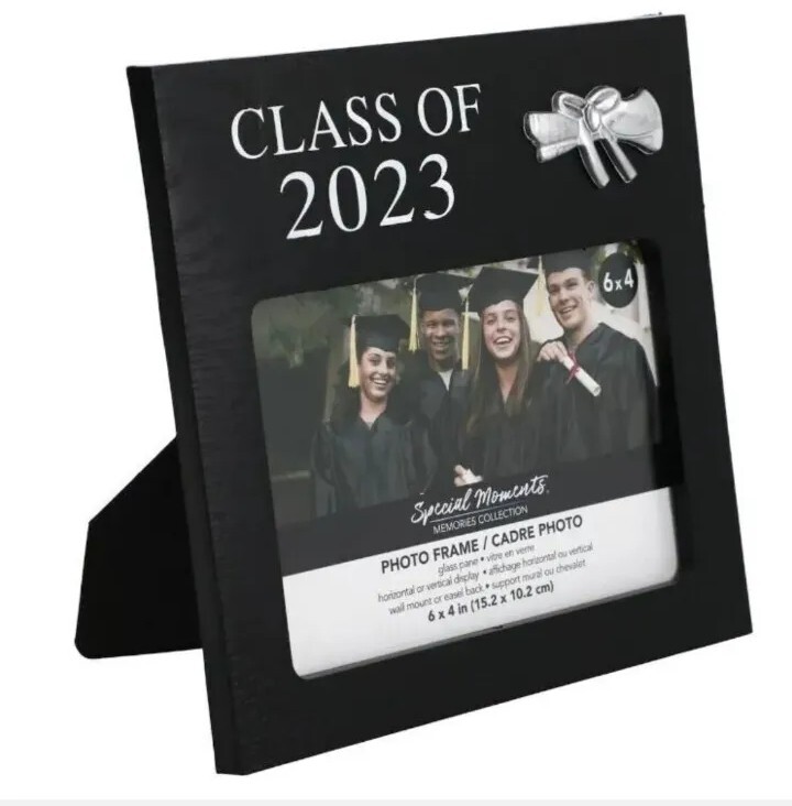 2x Class of 2023 Graduation Photo Frames Silver Diploma 6x4 in. New | eBay