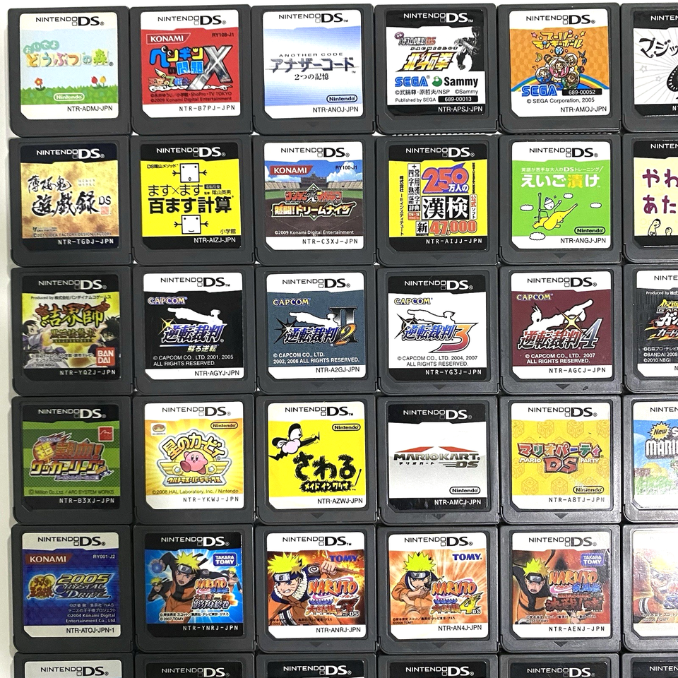 Nintendo DS Game Lot Set Bulk 100 Tested Collection Pokemon Mario ...