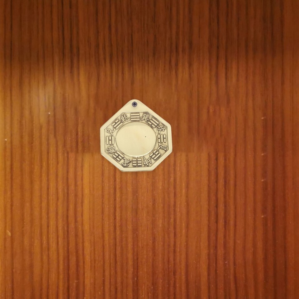 Traditional Chinese Copper Eight Diagrams Mirror 2 Pcs Desktop Ornament ...