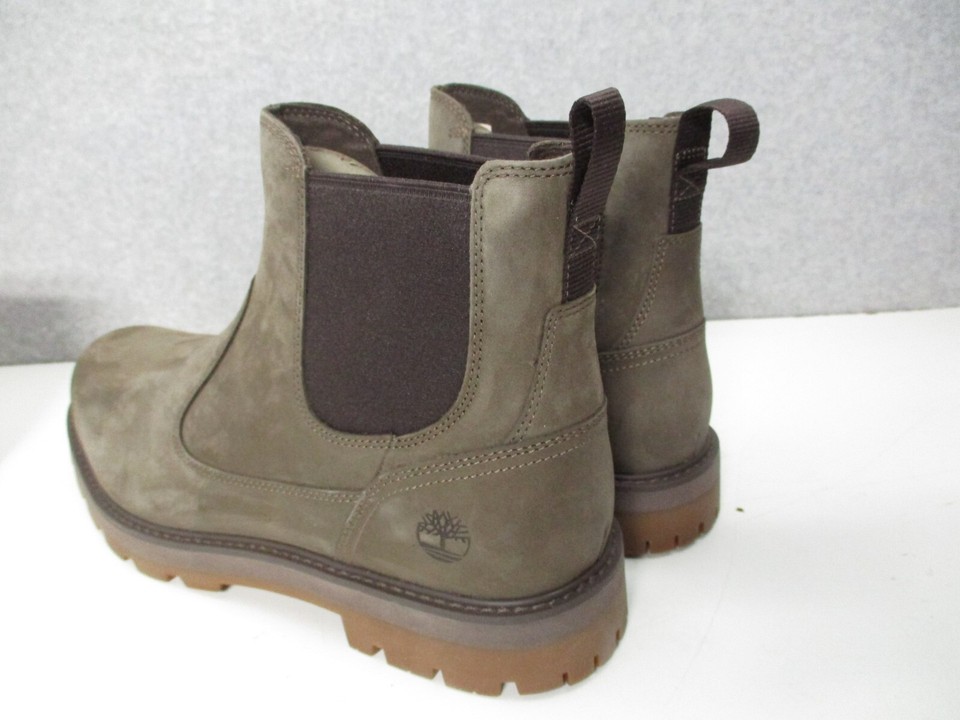 Timberland Britton Road Mid Chelsea Boots Brown Nubuck Mens Sz 10 | eBay