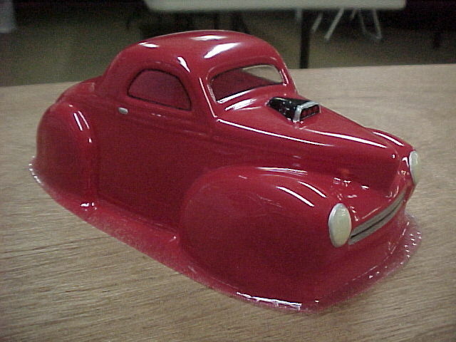 1/24 slotcar 1/24 scale Vintage slot car clear body 1941 Willys Coup ...