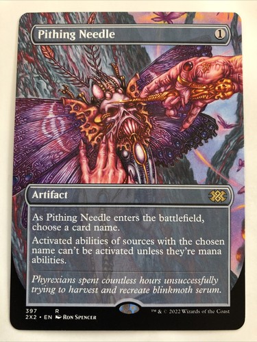 MTG Double Masters 2022 Pithing Needle Borderless 397 NM Rare | eBay