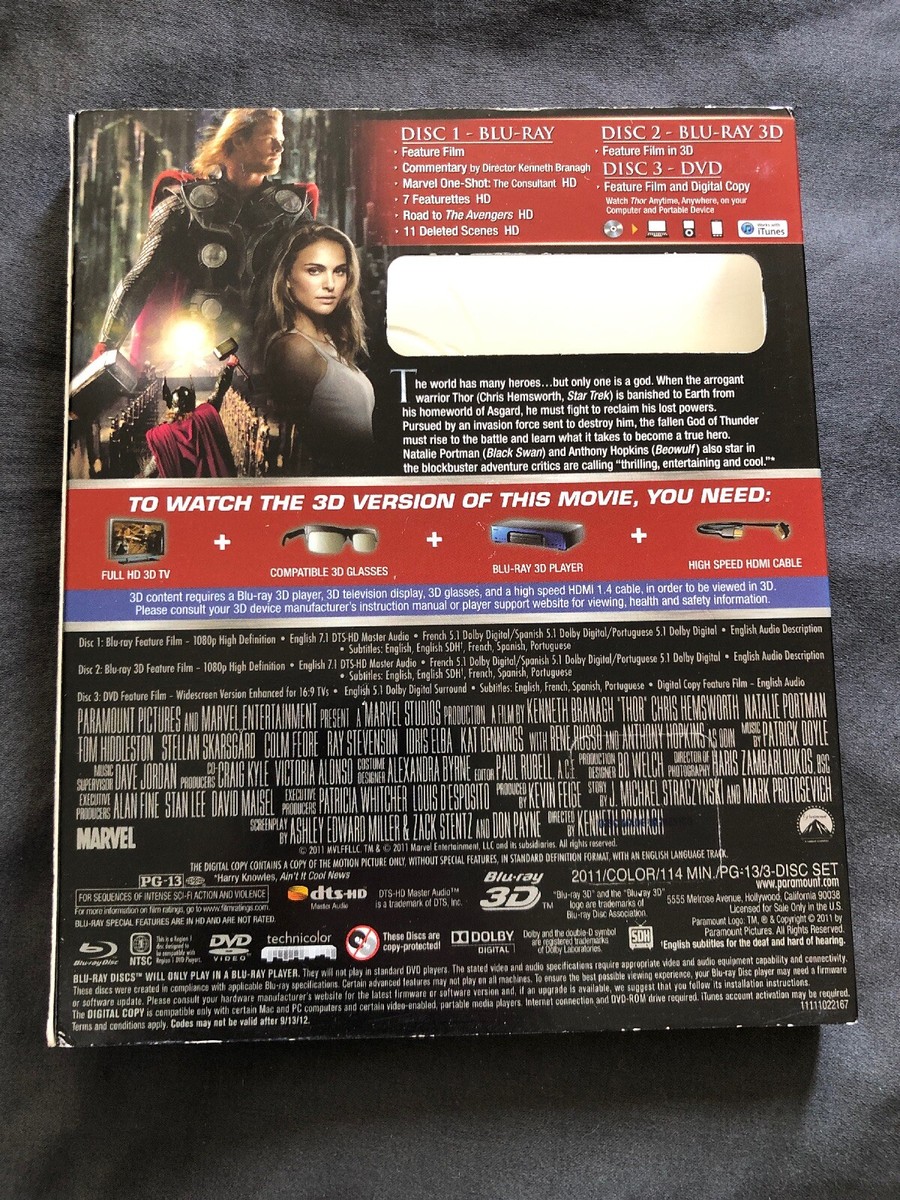 Thor Blu Ray Cover