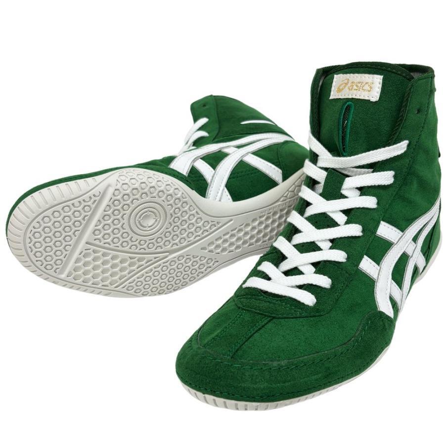 ASICS Wrestling Shoes 1083A001 Green/White(Silver) EX-EO(TWR900 ...