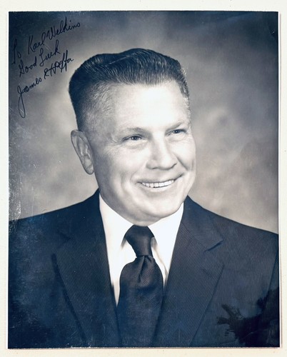 Jimmy Hoffa Signed Autographed 8x10 Photo JSA Letter Teamsters Mafia ...