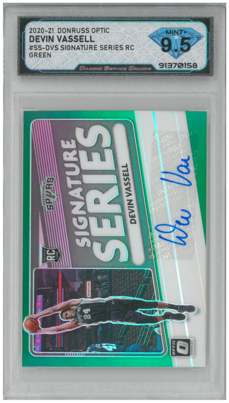 2020-21 Panini Donruss Optic - Signature Series Devin Vassell #SS-DVS ...