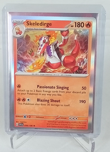 Skeledirge Hp 180 Holo #38 Pokémon Card 2023 | eBay