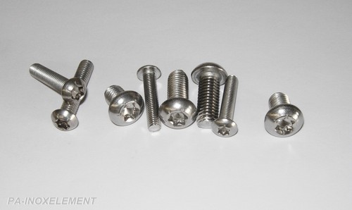 Linsenschrauben ISO 7380 TX Edelstahl VA TORX M6 Linsenkopf ...