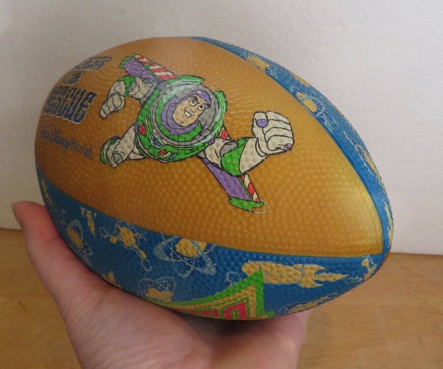 Child Size 10" BUZZ LIGHTYEAR Toy Story FOOTBALL Plastic WDW Pixar Ball ...