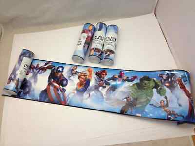 Marvel Comics Avengers Captian America Hulk Ironman Peel Wall Wallpaper ...