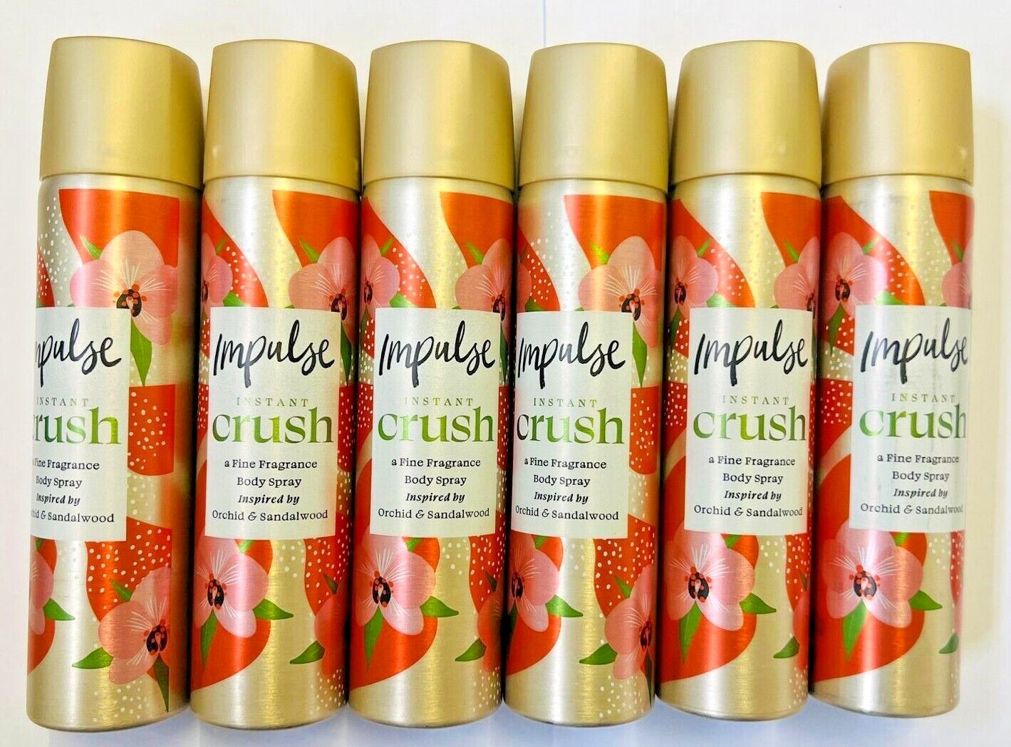 X 6 IMPULSE BODY FRAGRANCE 75ML SPRAY DEODORANT & GIFT SETS MIX | eBay