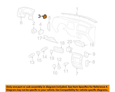 FORD OEM 98-06 Ranger Instrument Panel Dash-Knob F57Z11666A | eBay