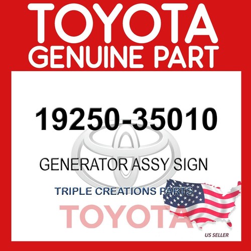 GENUINE Toyota 19250-35010 GENERATOR ASSY, SIGNAL 1925035010 OEM | eBay