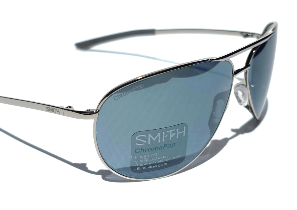 NEW Smith Optics SERPICO 2 Silver ChromaPop POLARIZED Platinum Lens ...