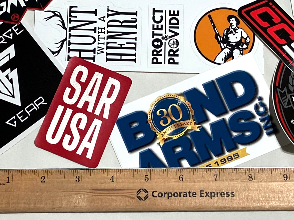 LOT C: NEW 2025 ATLANTA GA GUN SHOW STICKERS DECALS PISTOL HUNT FIREARM ...