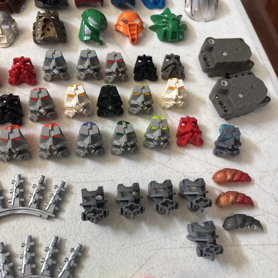 Original/rare Lego Bionicle Mask Massive Lot of Over 100 Pieces | eBay
