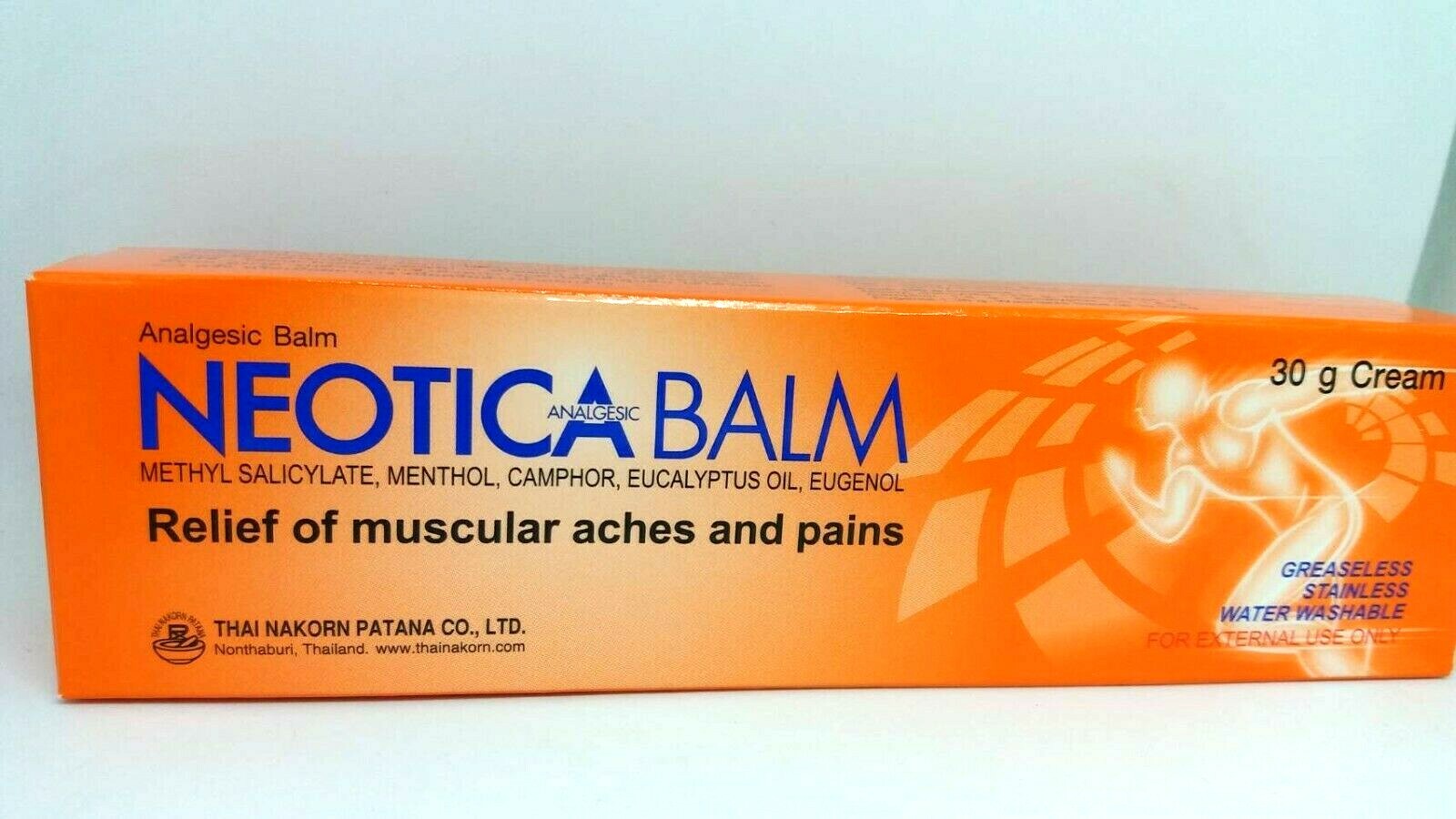 1 X Neotica Balm Analgesic Cream Relief of Muscular Aches and Pains 30g ...