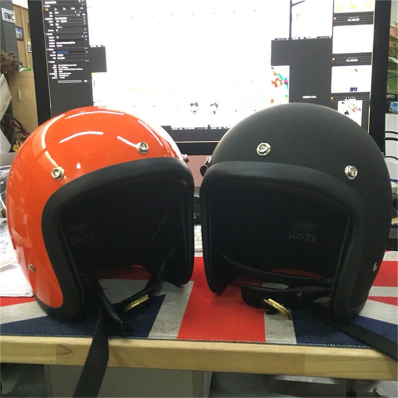 Japan 3/4 Face Helmet Retro Rider Motorcycle Motorbike Race 500-TX ...