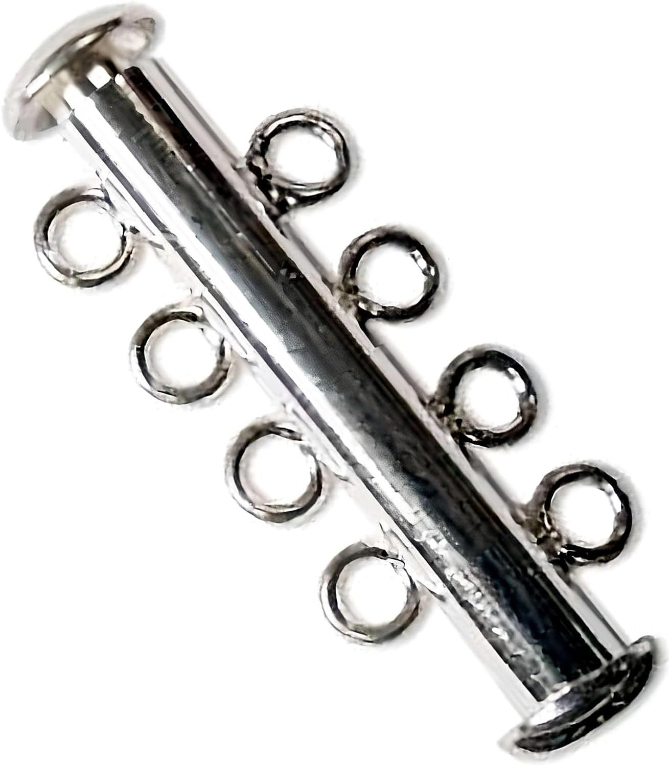 Beadsmith Multi-strand Slide Lock Clasps Silver 4-strand 3 Sets ...