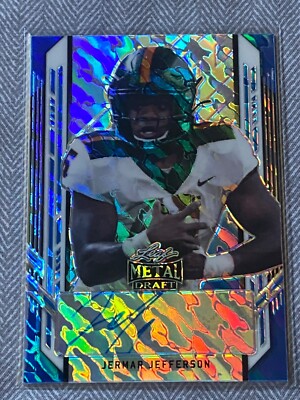 2021 Leaf Metal Jemar Jefferson PA-JJ2 /40 Auto Autograph Rookie Card ...