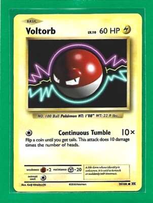Pokémon TCG XY Evolutions Voltorb #39/108 Regular Common | eBay