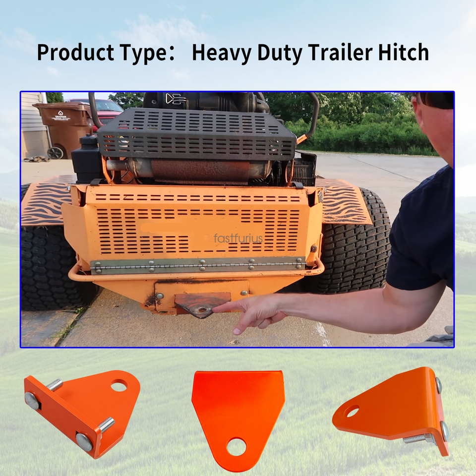 Heavy Duty Trailer Hitch for Scag Patriot, Liberty Z - Zero Turn ZTR ...