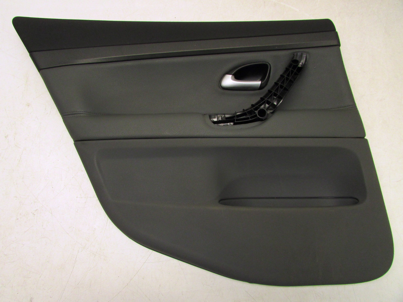 2005 SAAB 9-3 REAR LEFT DOOR PANEL GRAY LEATHER OEM 04 05 06 07 | eBay