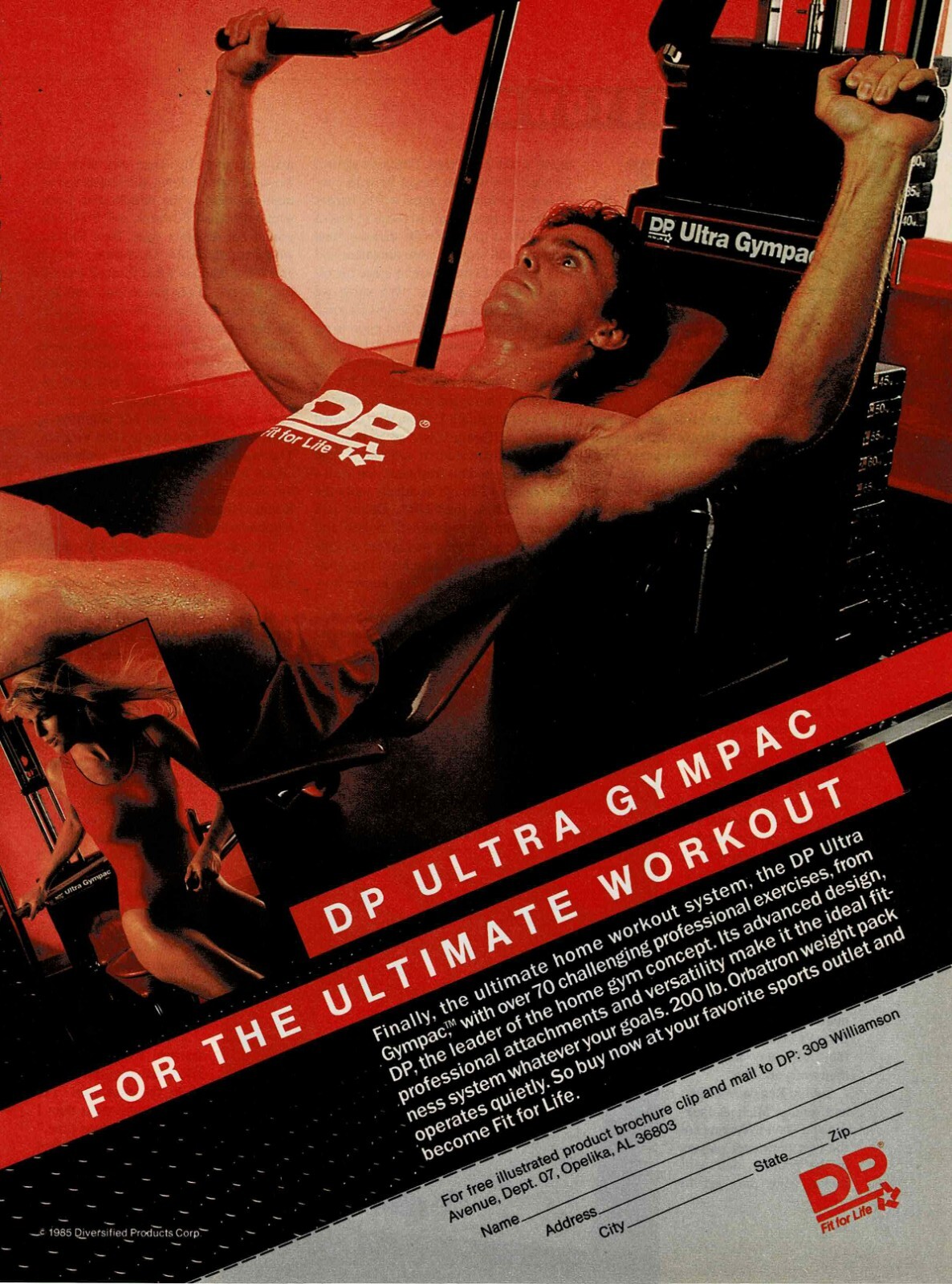 DP ULTRA GYMPAC - For the Ultimate Workout - 1985 Print Ad | eBay