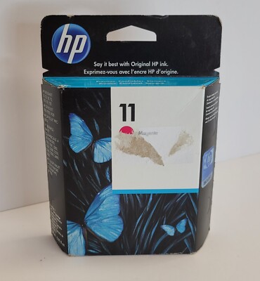 HP 11 C4837A Ink Cartridge Magenta Exp 12/2012 New Sealed 816988157236 ...