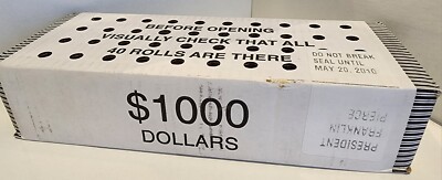2010 Franklin Pierce Presidential Dollar Coins $1000 Sealed BU Bank ...
