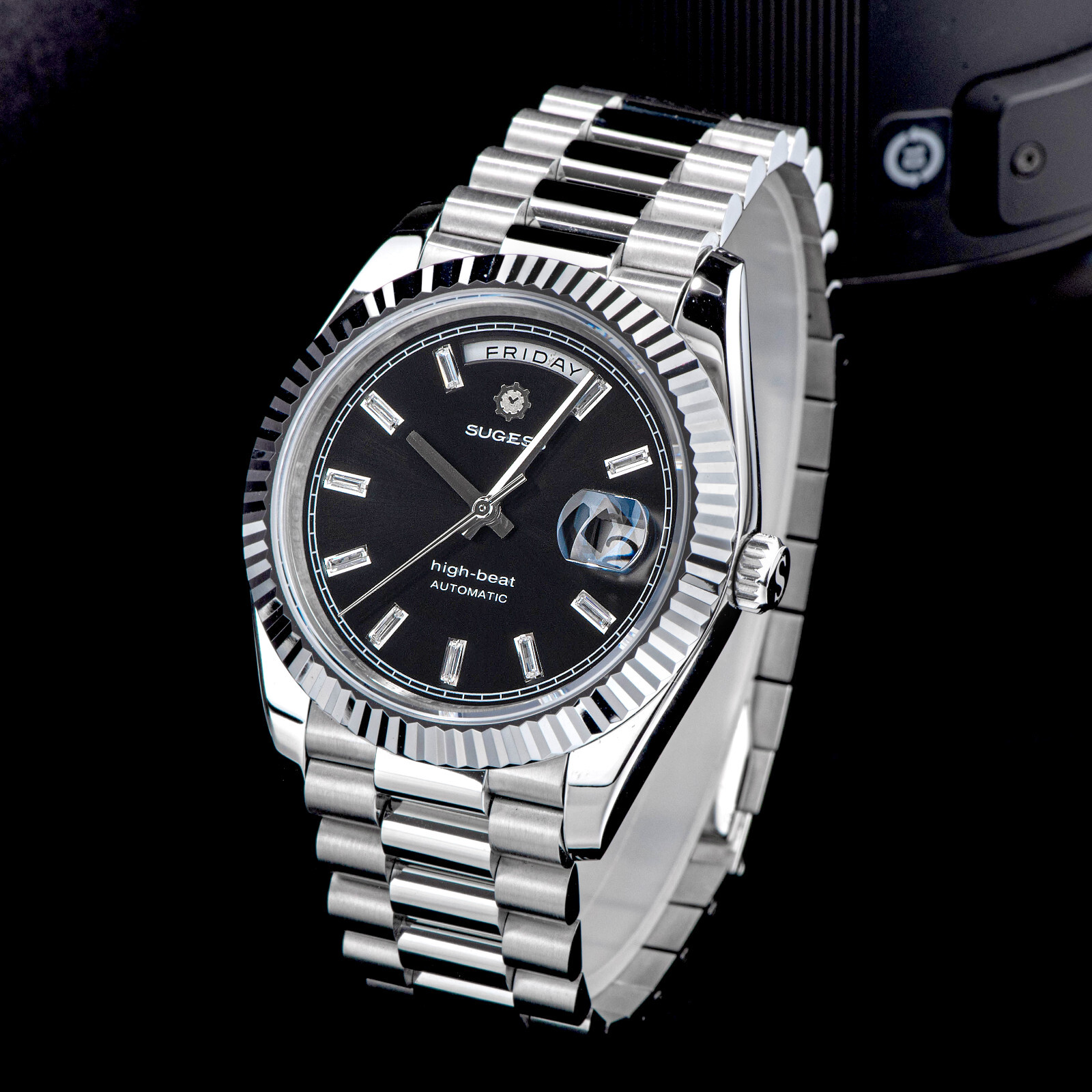 Sugess S433.03 DD Date & Day Business Seagull Automatic Mechanical Mens Watch | eBay