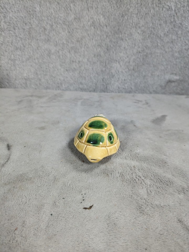 Vintage Handmade Folk Art Ceramic Clay Turtle Whistle Primitive Pottery ...