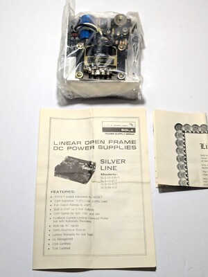 Linear DC Power Supply SOLA Silver Line Series SLS-12-017 Unused FREE ...